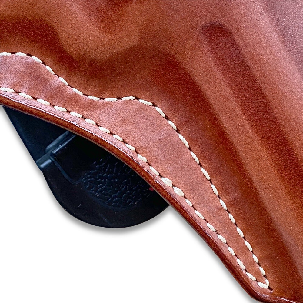Leather OWB Paddle Holster Fits Colt Python 357 Mag Revolver 4.25 ...