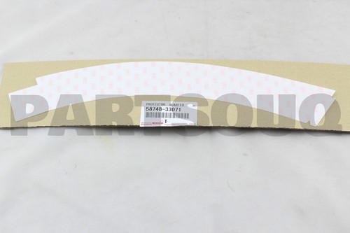 5874833071 Genuine Toyota PROTECTOR, QUARTER 58748-33071 | eBay