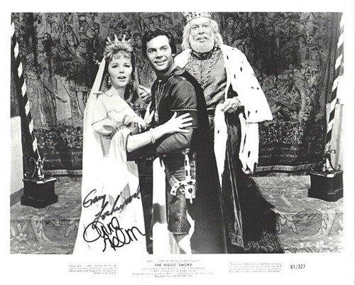 Gary Lockwood and Anne Helm The Magic Sword Movie Dual Autographed 8 x ...