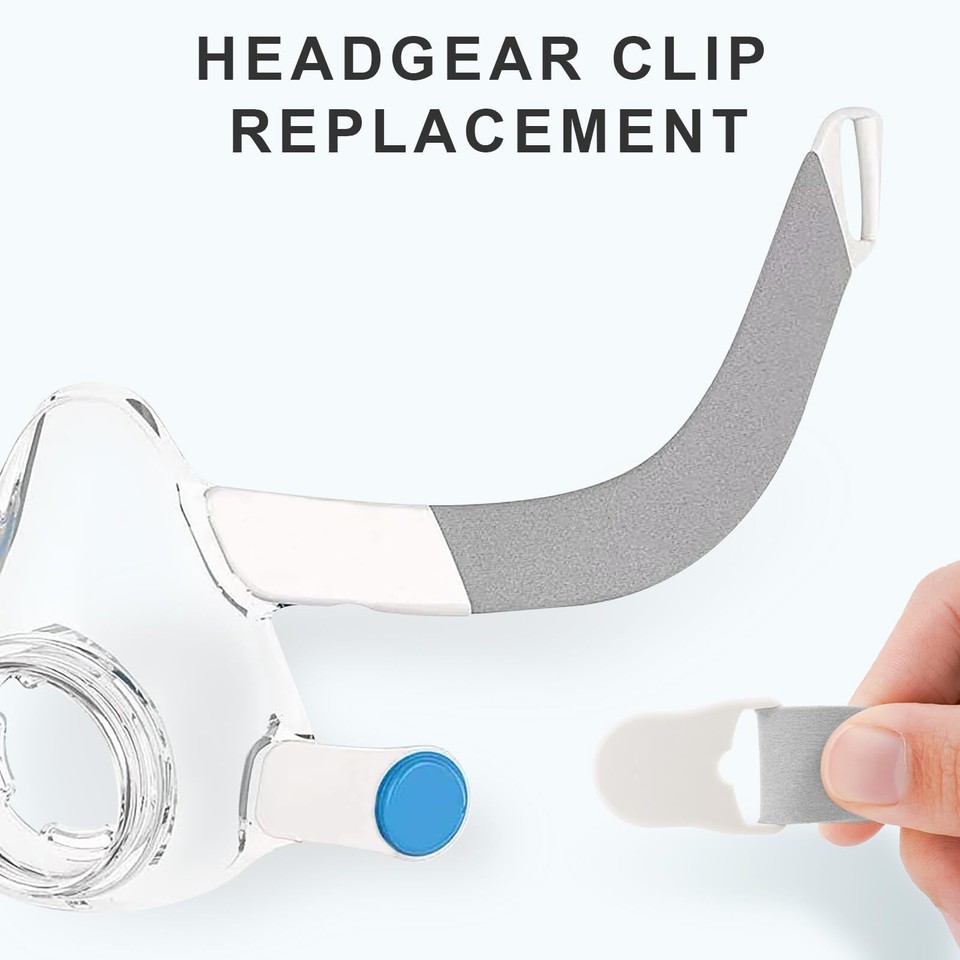 4 Pairs Magnetic Mask Clips for Resmed CPAP - Quick-Disconnect Headgear ...