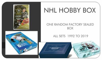 NHL Hobby Box - Factory Sealed Edition - 1 factory sealed box per order ...