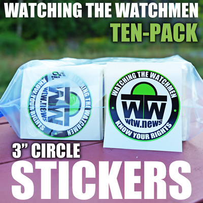 3" Circle Supporter Stickers (10 Pack) | Watching the Watchmen | eBay