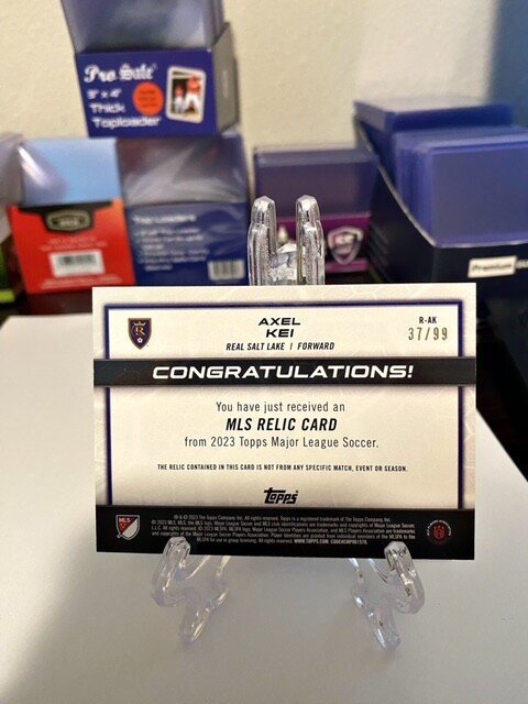 Axel Kei 2023 Topps MLS MLS Relics /99 Real Salt Lake | eBay
