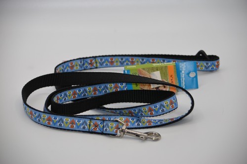 RC Pets 3/4" x 6 ft Dog Leash blue owl owls | eBay