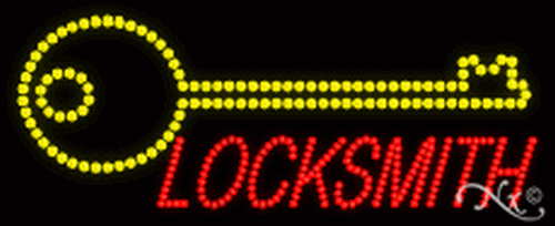 NEW “LOCKSMITH" LOGO 27x11 SOLID & ANIMATED LED SIGN W/CUSTOM OPTIONS ...