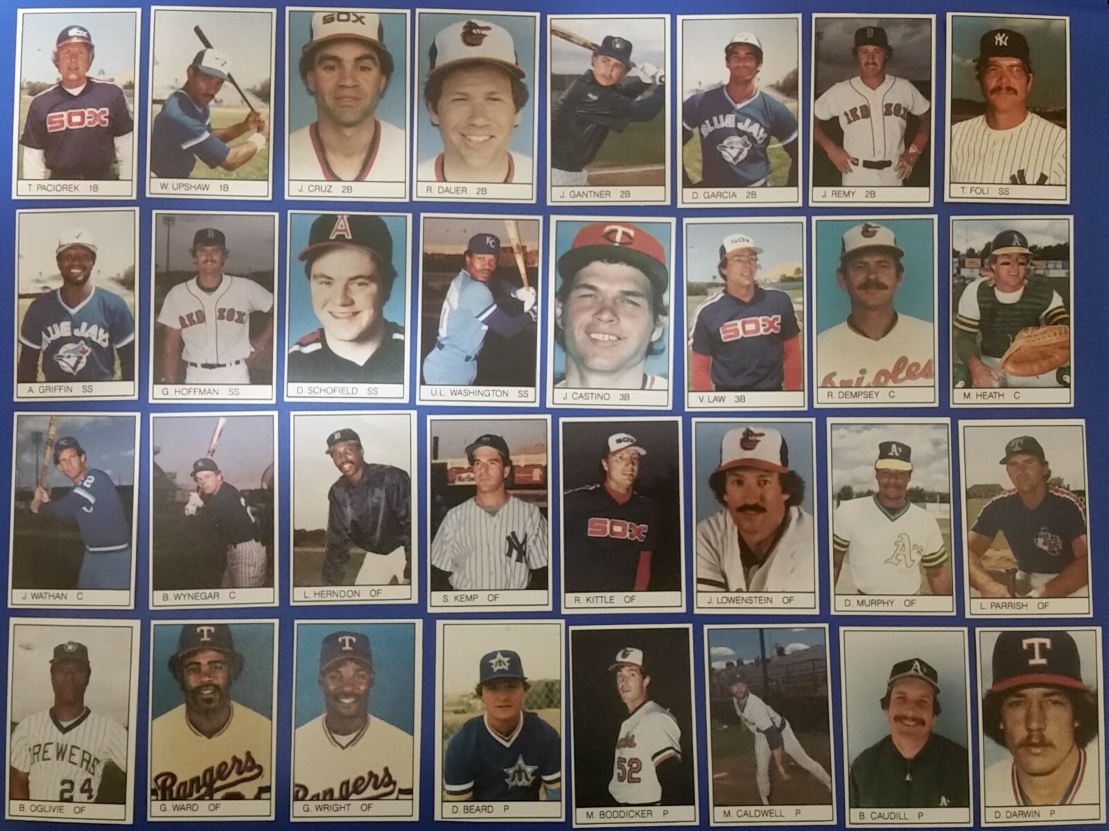 1984 MLB All-Star Game Program Inserts + Write-In Cuts *You Pick* 10 ...