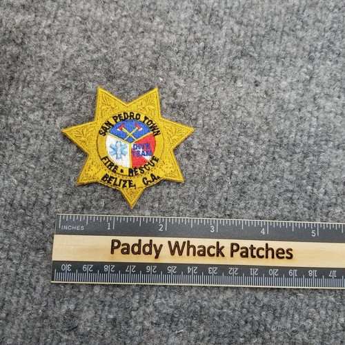 San Pedro Town Belize CA Fire Rescue Dive Team Patch | eBay