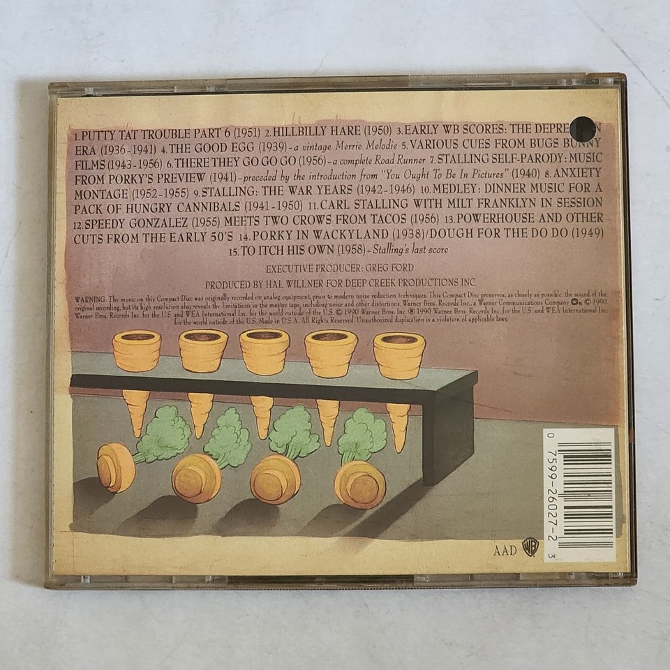 THE CARL STALLING PROJECT MUSIC FROM WARNER BROS CARTOONS CD 1990 ...