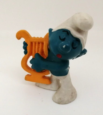 Figurine schtroumpf musicien harpe schleich 5cm 20070 | eBay