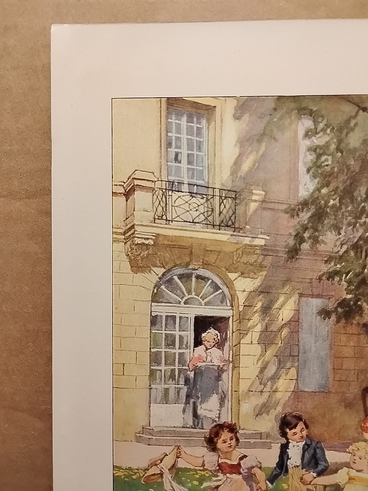 1911 - CHILDREN AT PLAY - Antique German Book Print Lithograph | eBay UK