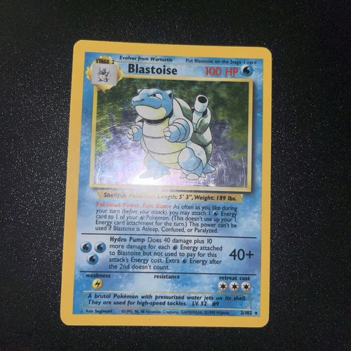 Blastoise Base Set No Illus. Error 2/102 | eBay