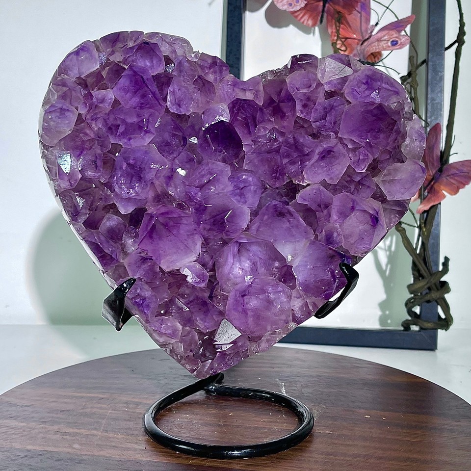 8.35lb Natural Beautiful Pattern Purple Crystal Agate Love Spiritual ...