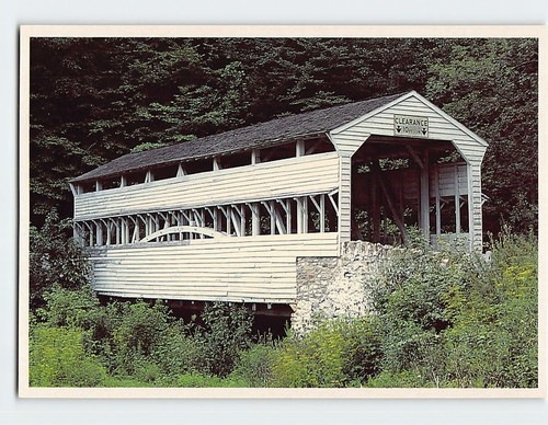 Postcard Knox Covered Bridge Valley Forge National Historical Park ...