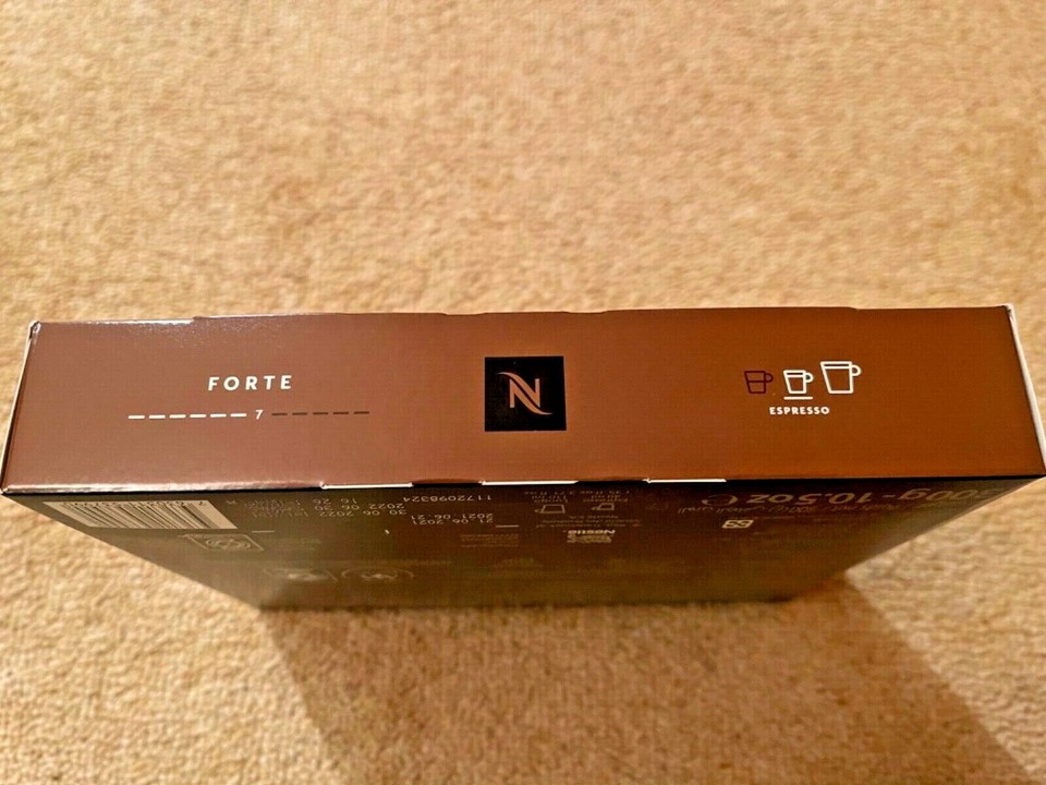 NESPRESSO PRO PODS NEW RELEASE FORTE 1 X 50 BOX OF CAPSULES BBF MINIMUM ...