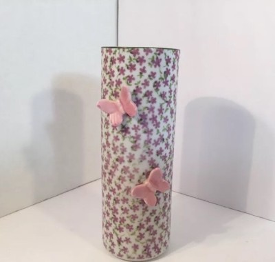 Vintage Rosenthal Netter Japan Pink Butterflies and Purple Green ...