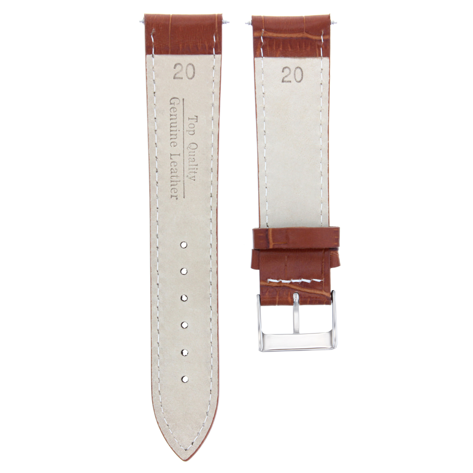 20MM LEATHER WATCH STRAP BAND FOR 36MM ROLEX DATEJUST 16013 16014 16233 ...