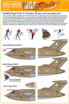 Kits World Decals 1/144 HANDLEY PAGE VICTOR K.2 TANKER OVER IRAQ Nose ...