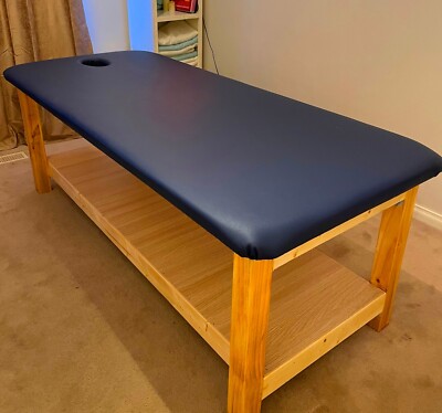 ULTRASTYLE THAI MASSAGE TABLE NAVY BLUE TOP FLAT RACK L190 H70 W90cm ...