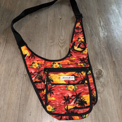 Vintage Aloha Made In HAWAII Cloth Crossbody Sling Pouch Bag Island Travel Purse | eBay