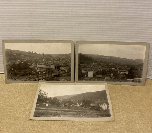 3 Antique Barton MD BW Photographs Scenic Town Views Near Cumberland ...
