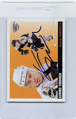 2002/03 Vintage #143 Kimmo Timonen Predators Signed Auto *H1087 | eBay