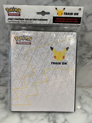 POKEMON TRADING CARD GAME PIKACHU TRAIN ON BINDER PORTFOLIO ALBUM W ...