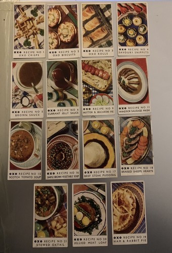 1936 Oxo Recipes Cards
