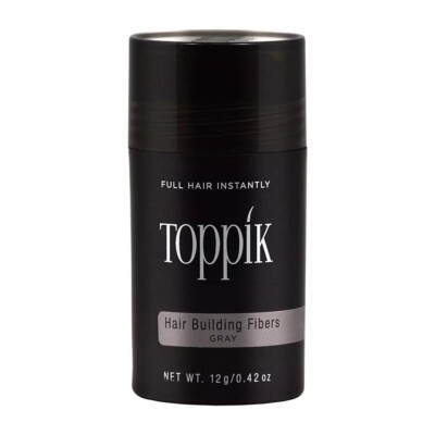 NEW Toppik Gray Hair Building Fibers Full Hair Instantly 12 grams | eBay