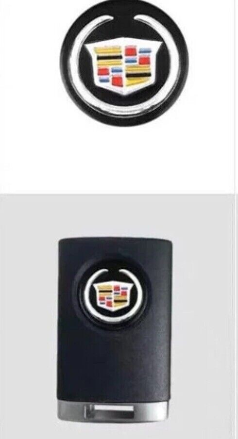 CADILLAC 1pc 25mm (1 inch) Key Fob Emblem Sticker Remote Badge FREE ...