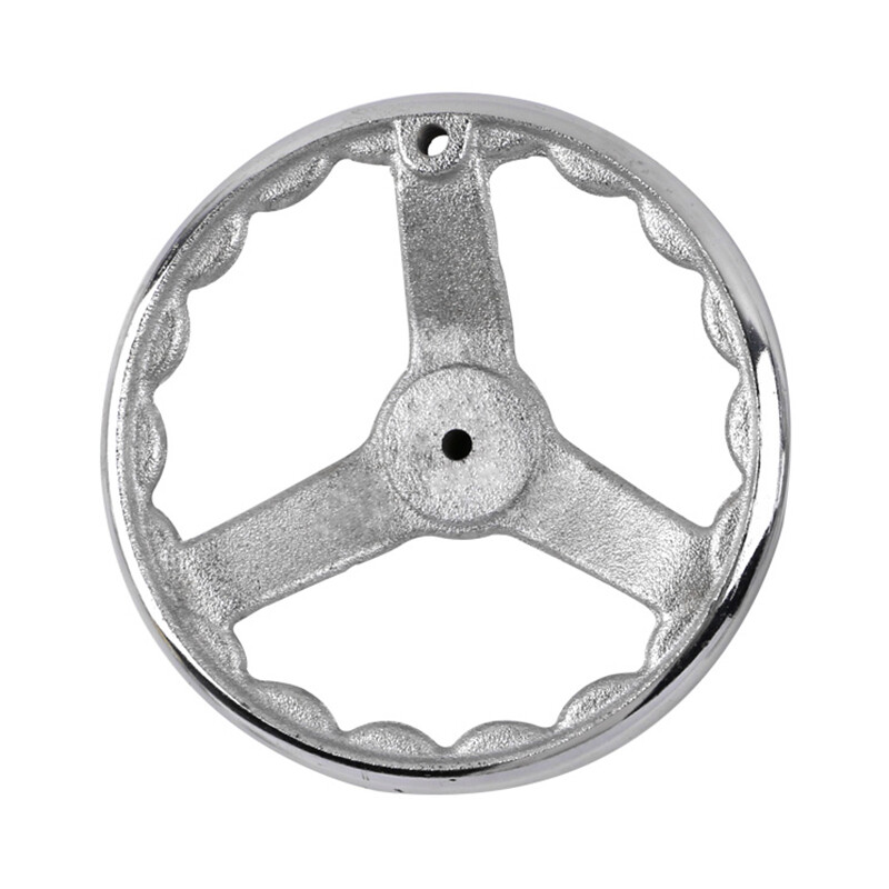 Chrome Plated Cast Iron Handwheel 3 Spoke Table Saw Dia 3-8 Inch Handle ...