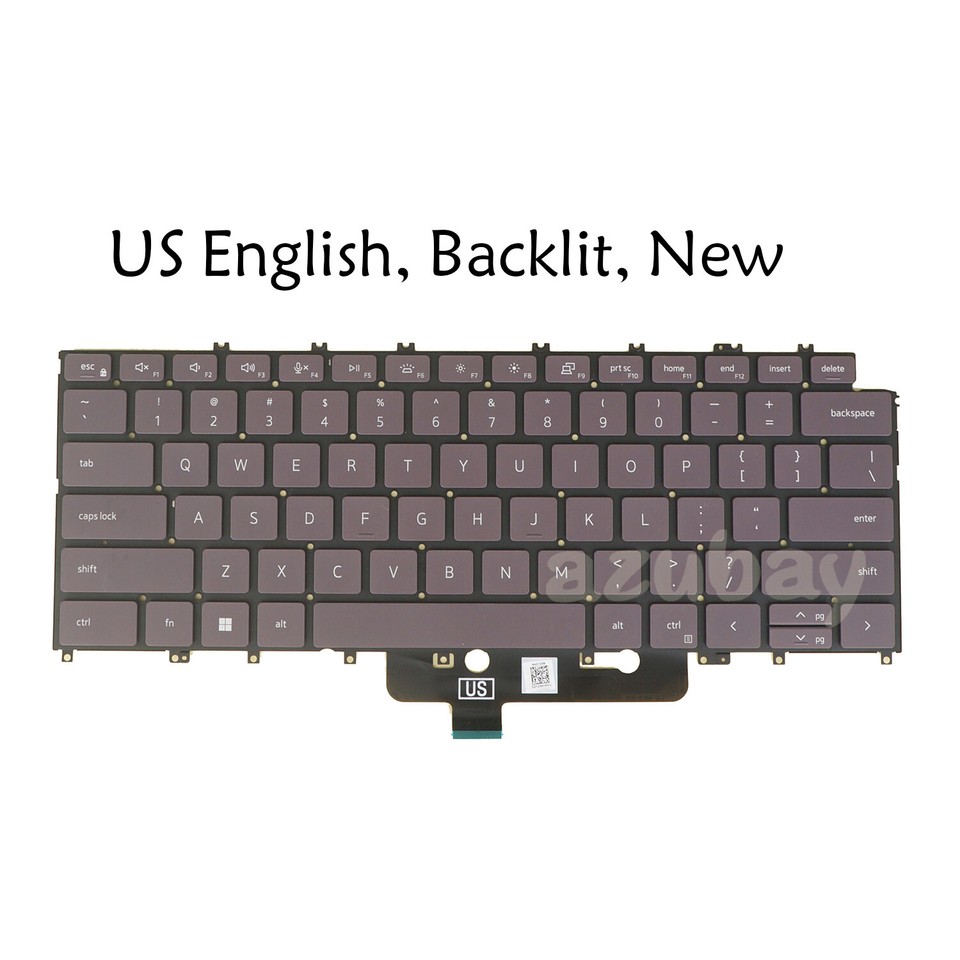 US English Laptop Keyboard for DELL XPS 9315 0NY0PX Backlit Brown | eBay