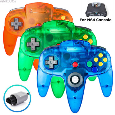 1/2 Wired N64 Controller Remote Gamepad Joystick For Nintendo 64 N64 ...