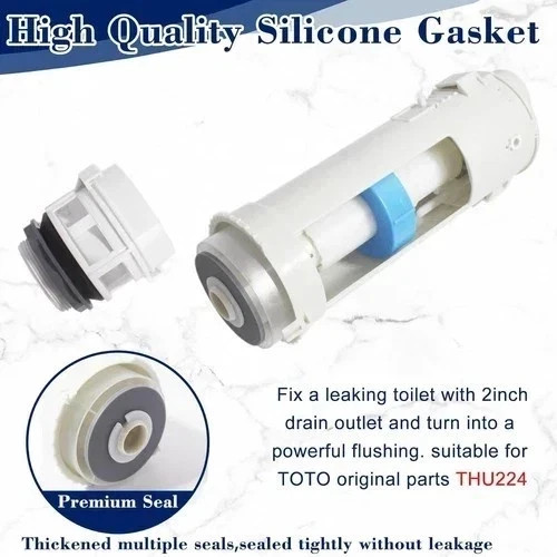 Toilet Flush Valves, THU224 2-Inch Dual Valve Replacement with White | eBay