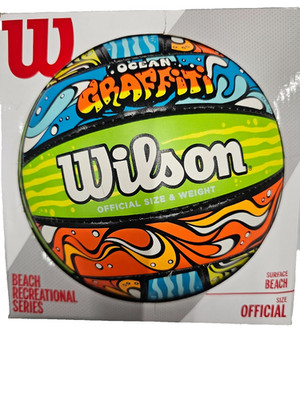 WILSON Graffiti Beach Volleyball Recreational Series Official Size NEW ...