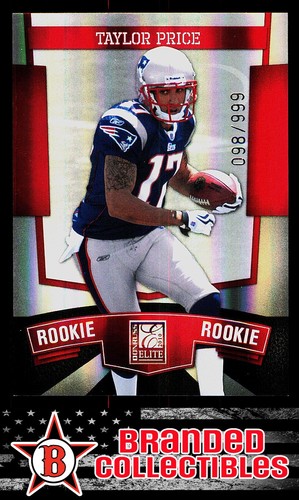 2010 Donruss Elite Taylor Price Rookie RC #/999 New England Patriots | eBay