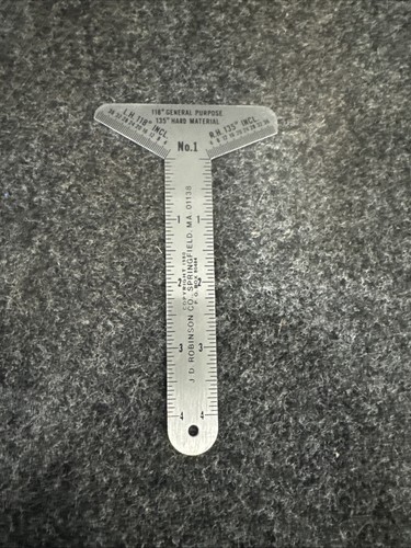 New Mechanix-Mate Model 1 Drill Point Gage 118 -135 Angle Points ...
