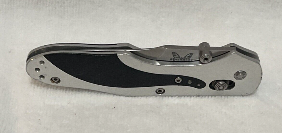 Benchmade Model 960 (Silver) Axis Lock Folding Pocketknfe, 3.12”, D2 ...