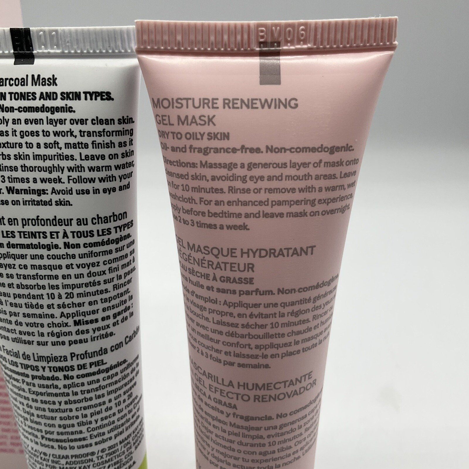 MARY KAY MASKING MINIS MOISTURE RENEWING GEL MASK & DEEP CHARCOAL MASK ...