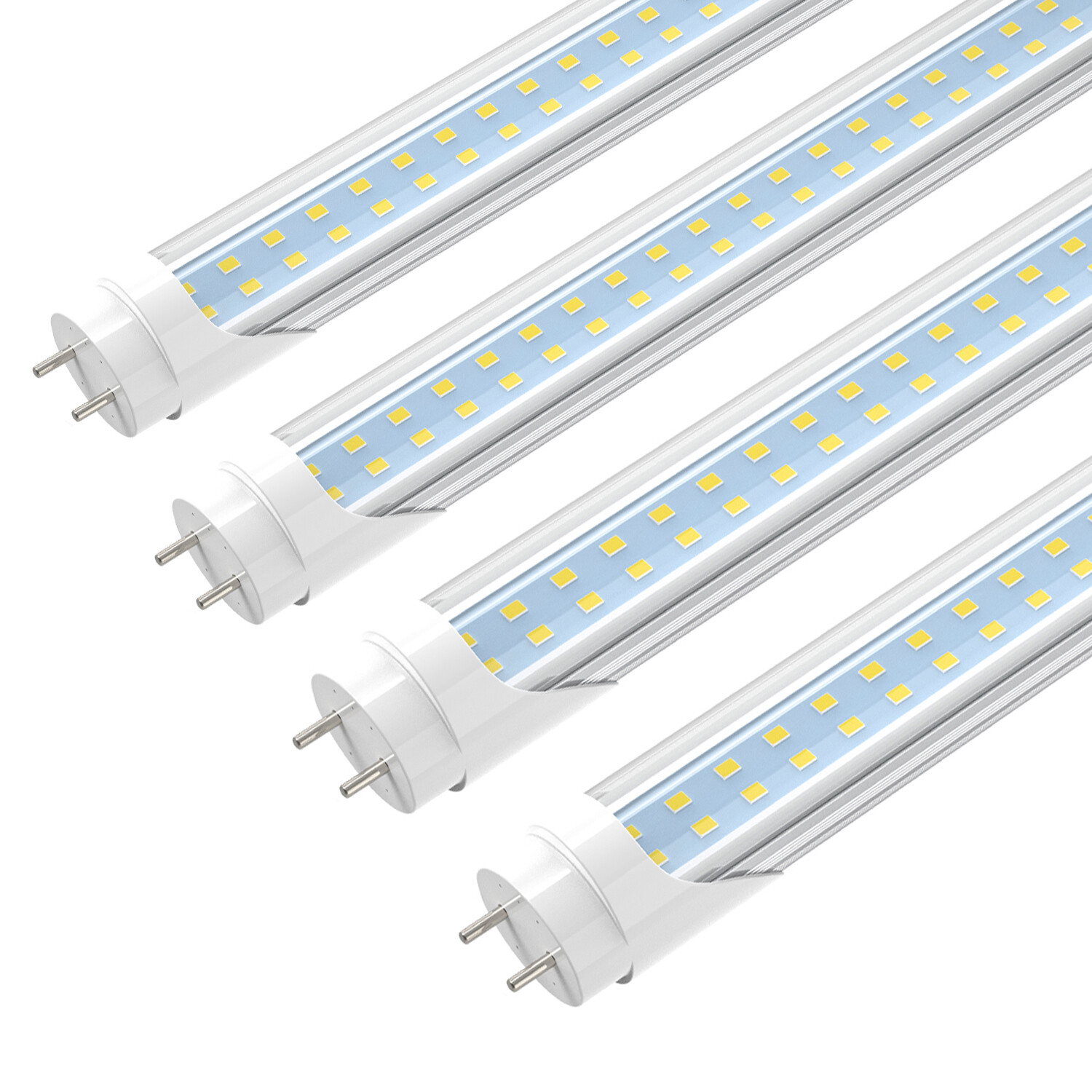 G13 T8 4FT LED Shop Light 6000K 4 Foot Dual Row LED Tube Light Bulbs ...
