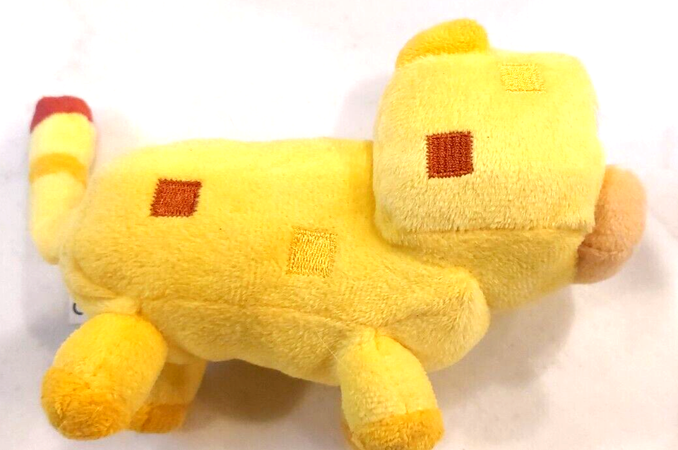 Minecraft OCELOT PLUSH Toy 10”JINK Mojang Stuffed Animal Yellow Cat Toy ...