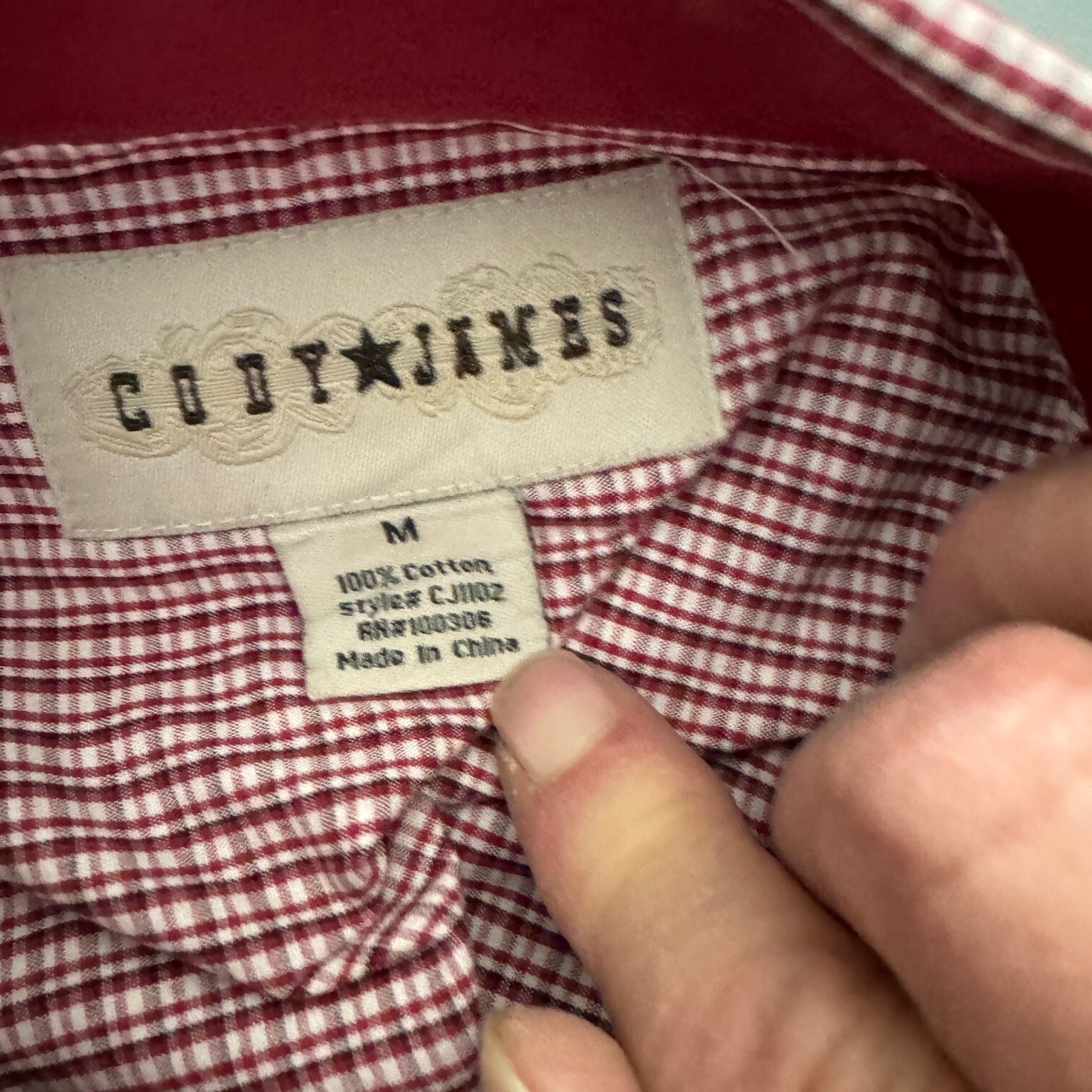 Cody James Men's Western Shirt Medium Red Plaid Cowboy Rodeo Ranch Long Sleeve | eBay