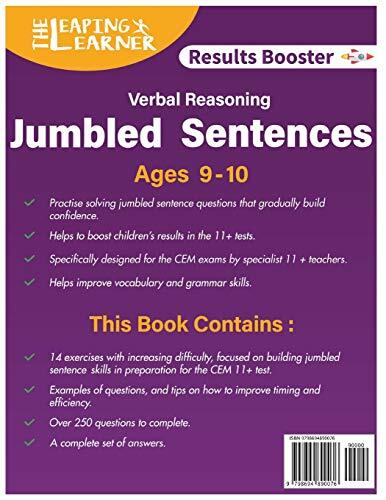 Verbal Reasoning Jumbled Sentences 11 + Practice Ages 9-10 for the CEM ...