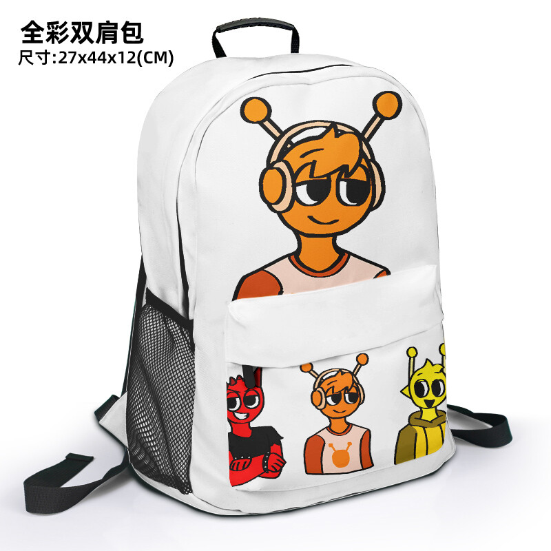 Incredibox Sprunki Backpack Wenda Oren Clukr Shoulder Bag Kid Student ...