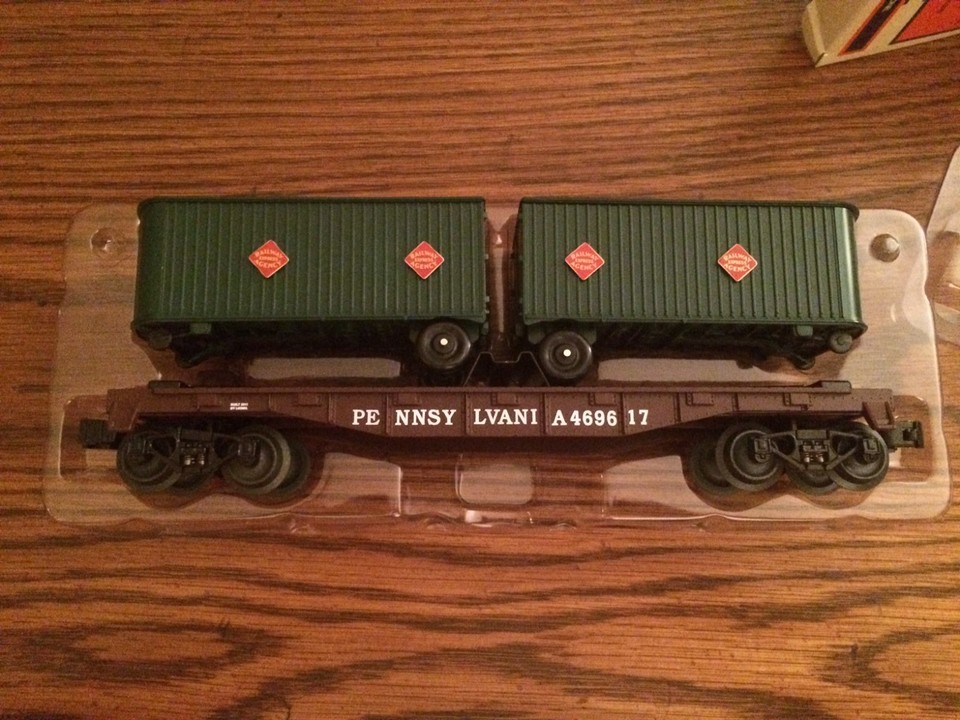 Lionel 26672 Pennsylvania Flat Car with REA Trailers New in Box! | eBay