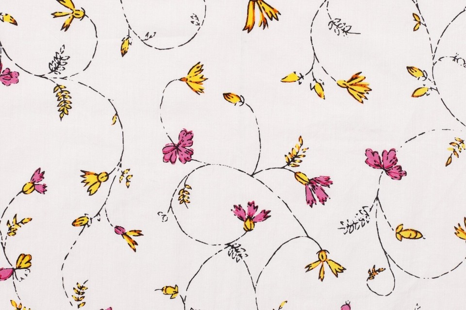 100% Cotton Fabric Hand Print Sewing Dressmaking Clothes Handmade DIY ...