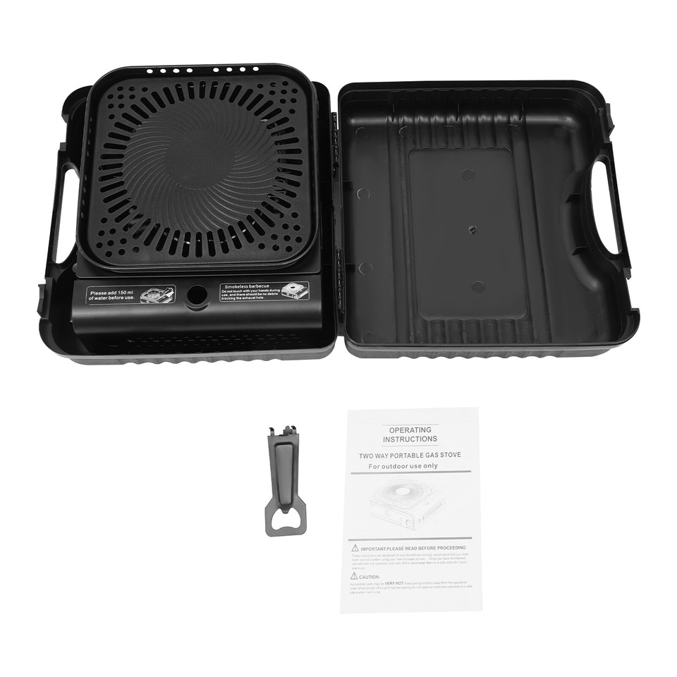 Portable Camping Grill Gas Stove Tabletop Camping Grill Stove with Case ...