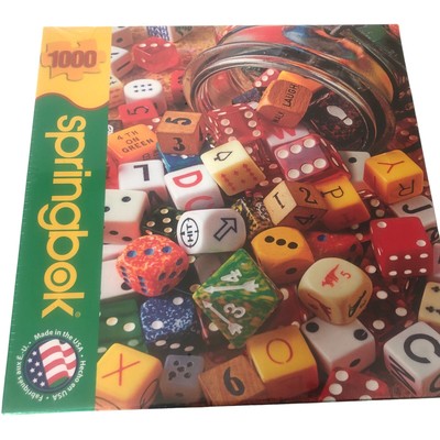 Springbok Lucky Roll Dice Themed Puzzle 1000 Pieces Made in USA New ...