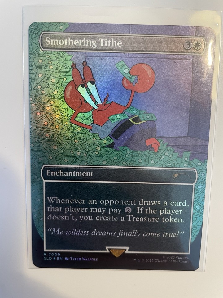 Magic The Gathering - Smothering Tithe - SpongeBob Secret Lair - Mr ...