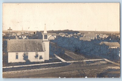 Bryant South Dakota SD Postcard RPPC Photo Birds Eye View Houses Dirt ...