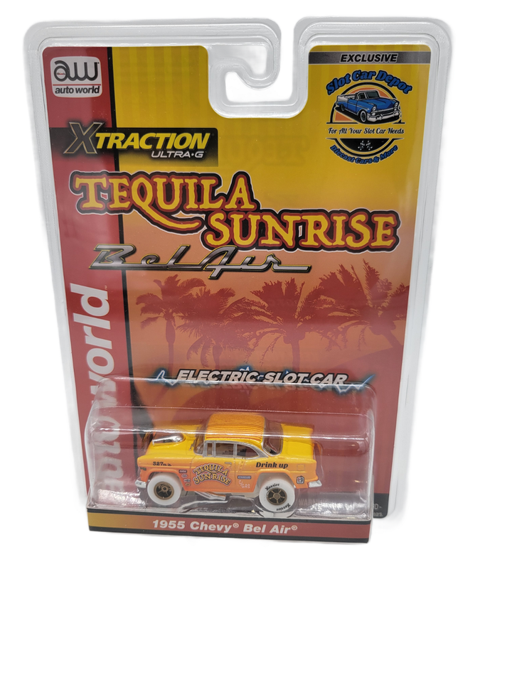 Auto World Exclusive '55 Chevy Bel Air I Wheel Tequila Sunrise Only 46 ...